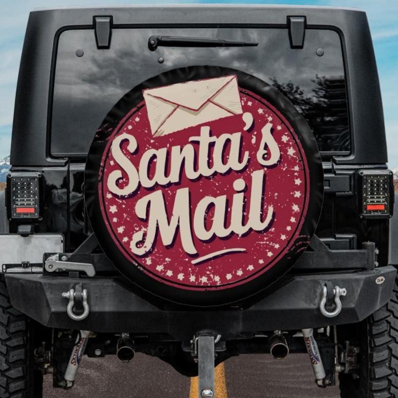 Santa's Mail Christmas Tire Cover – COVERDOM