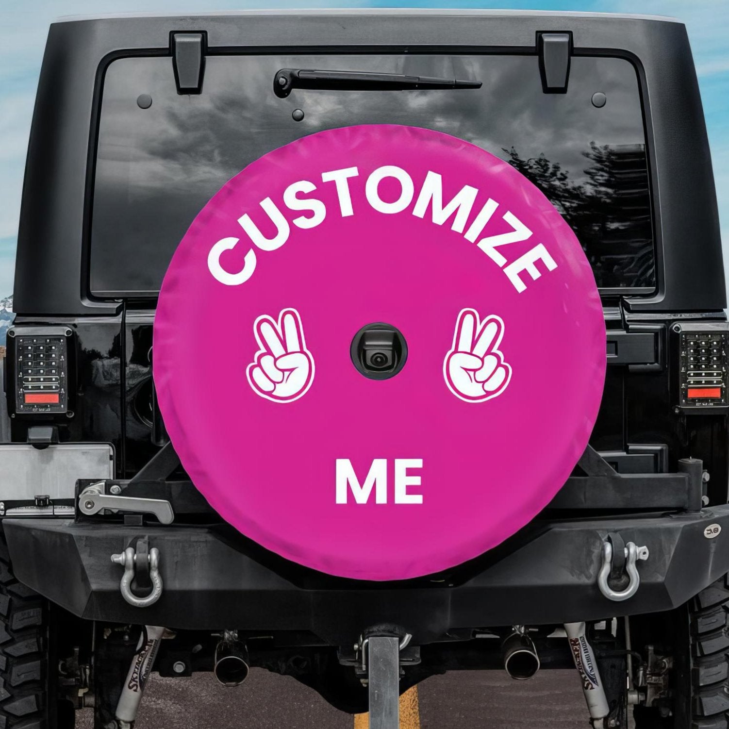 CUSTOM PINK TIRE COVER - custom spare tire cover for your Jeep – COVERDOM